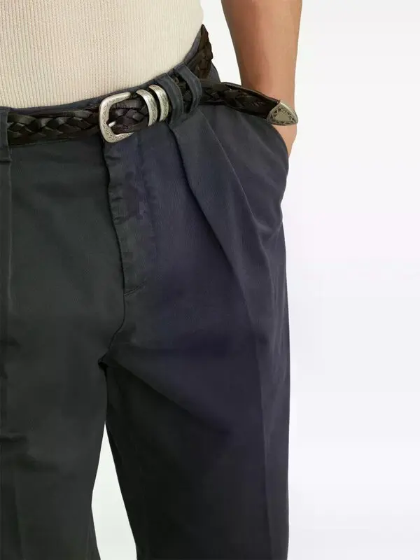 Brunello Cucinelli Pleated Cotton Trousers
