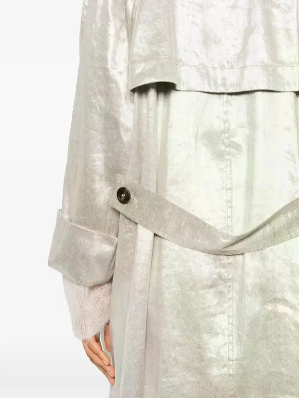 Brunello Cucinelli Metallic-finish Trench Coat