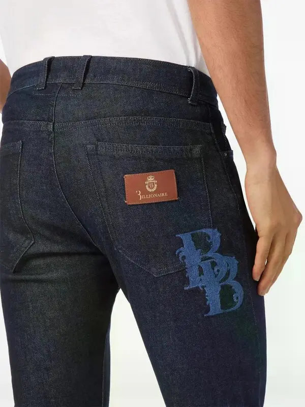 BILLIONAIRE Super Straight Cut Jeans - Blue