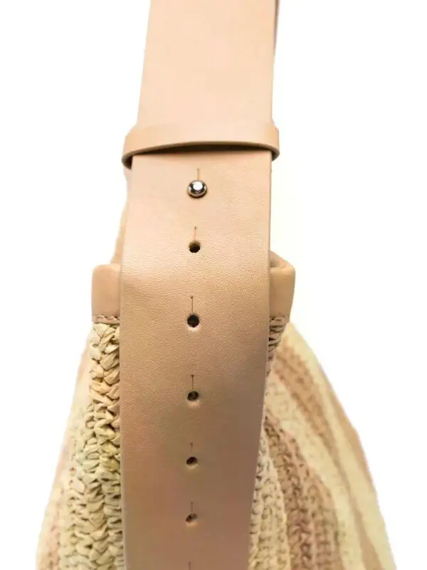 ALYSI Raffia Shoulder Bag
