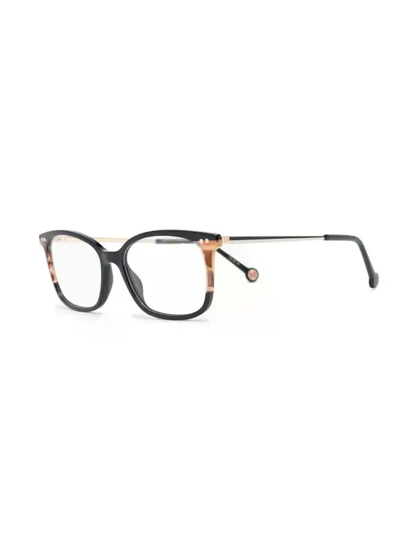 Carolina Herrera Tortoiseshell Rectangle-frame Glasses