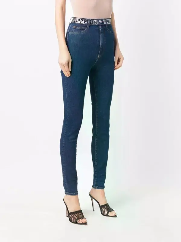 Philipp Plein Logo-embellished Skinny-leg Jeans