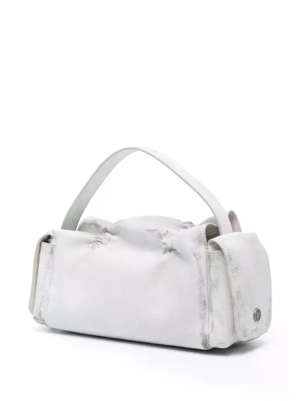 Acne Studios Multipocket Leather Tote Bag - White