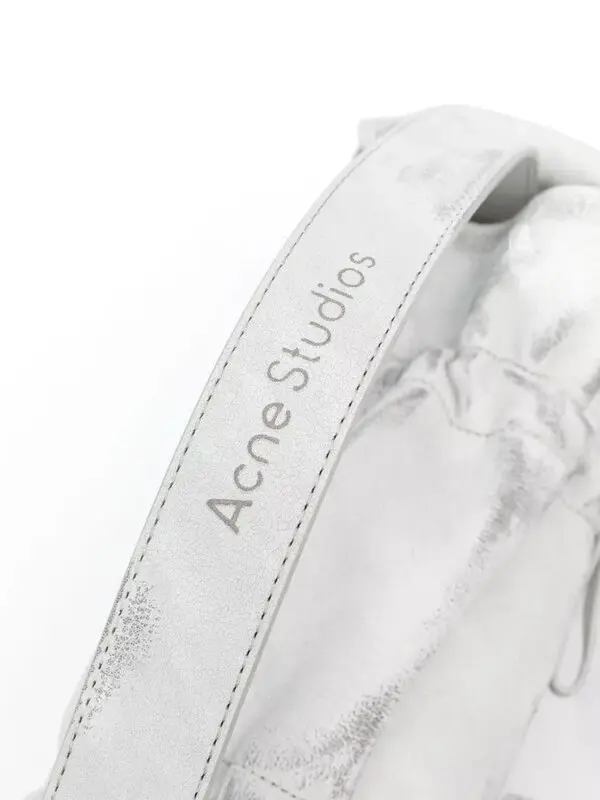 Acne Studios Multipocket Leather Tote Bag - White