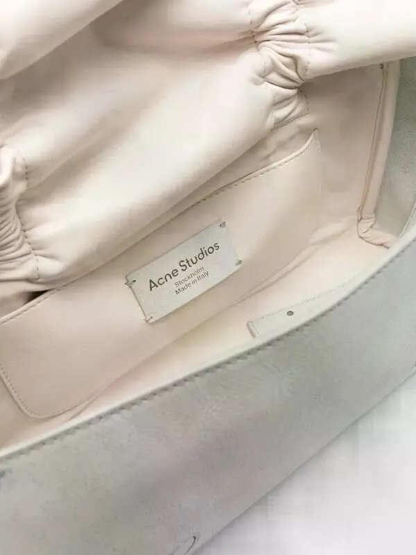 Acne Studios Multipocket Leather Tote Bag - White