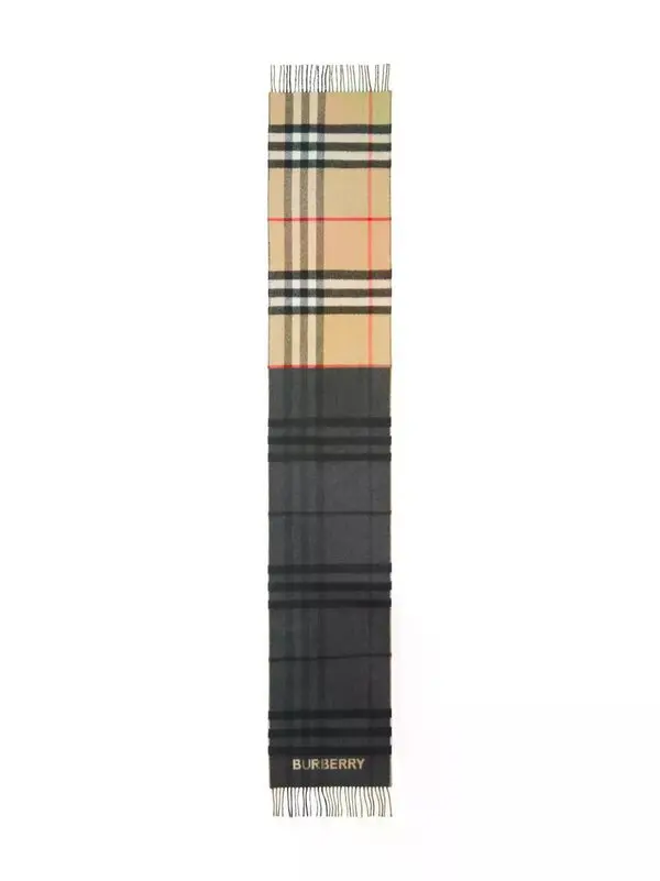Burberry Contrast-check Cashmere Scarf