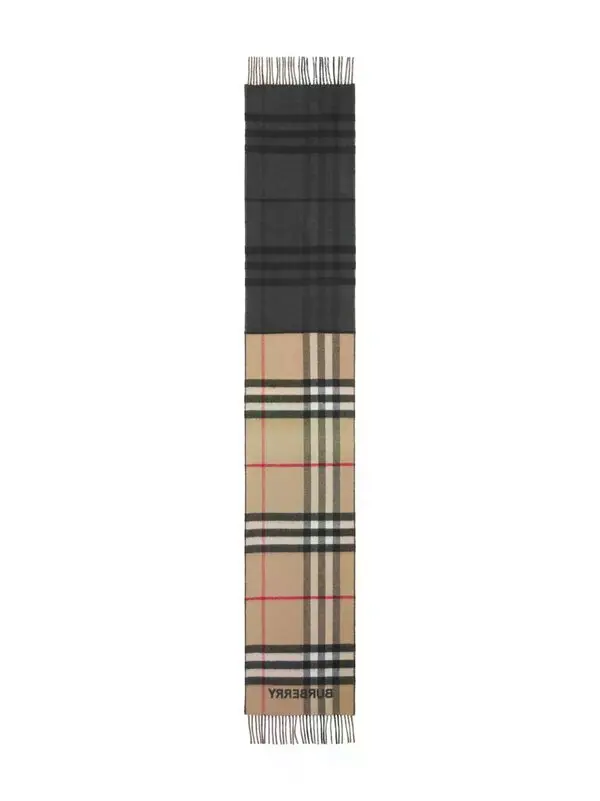 Burberry Contrast-check Cashmere Scarf
