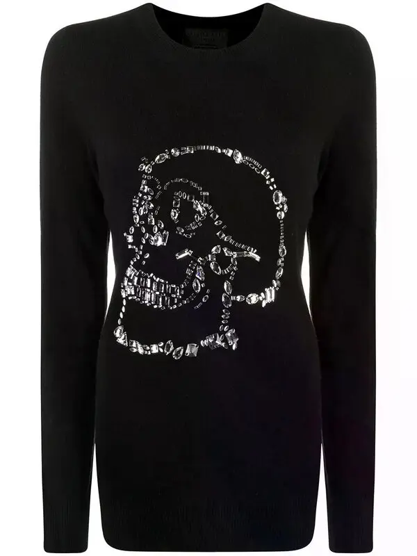 Philipp Plein Embellished Skull Jumper