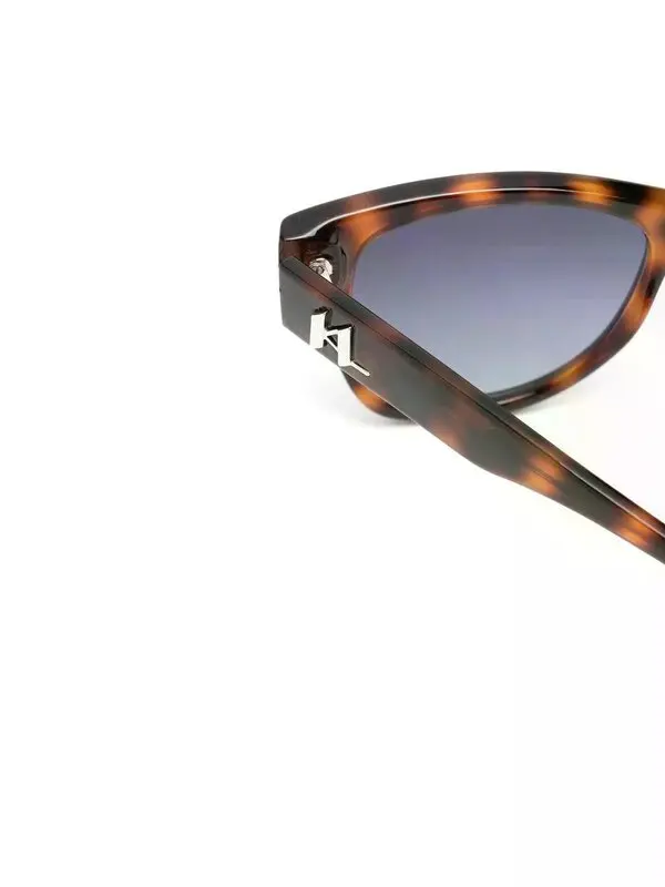 Karl Lagerfeld Logo-plaque Square-frame Sunglasses