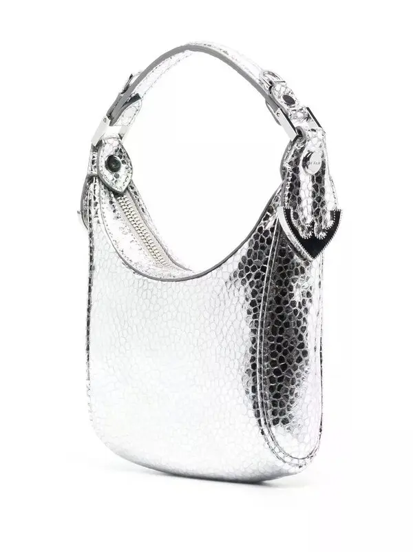 By Far Cosmo Metallic Top-handle Bag
