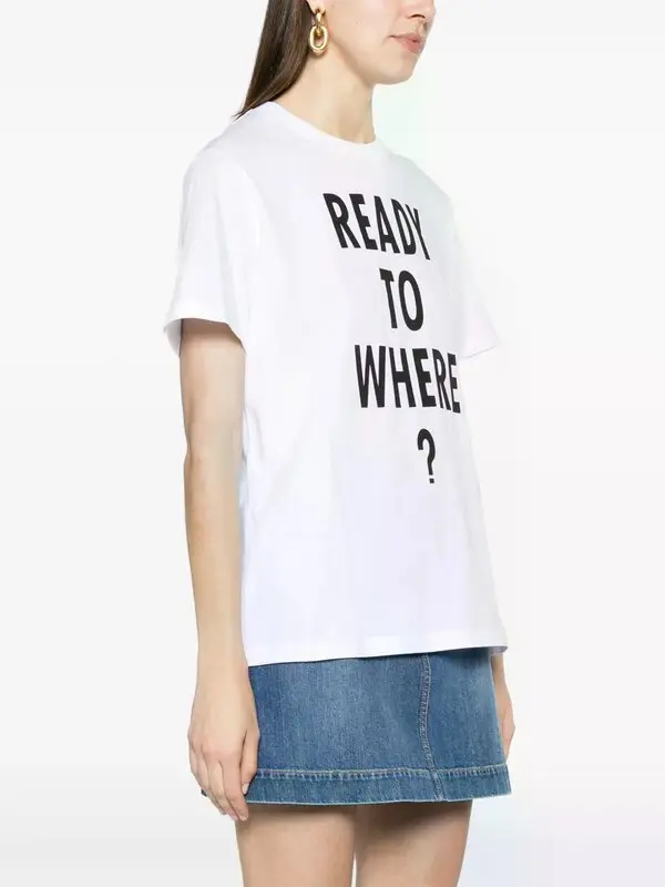 Moschino Text-print Organic Cotton T-shirt