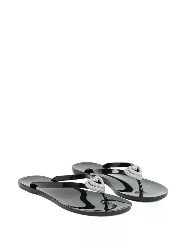 Mach & Mach Heart-charm Flip Flops