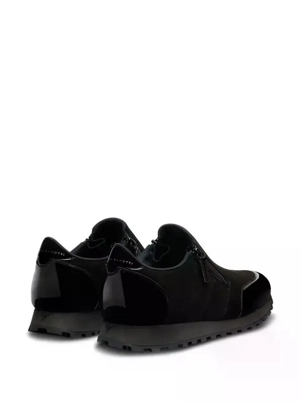 GIUSEPPE ZANOTTI Ilde Run Double-zip Low-top Sneakers - Black