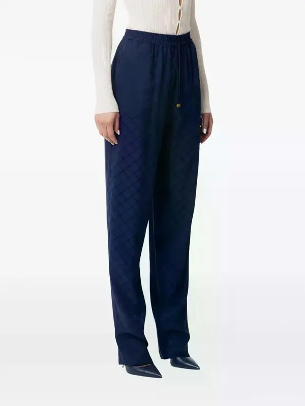 Elisabetta Franchi Diamond Jacquard Trousers