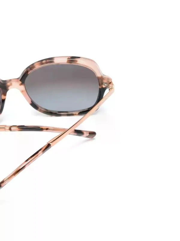 Michael Kors Tortoiseshell-effect Square-frame Sunglasses