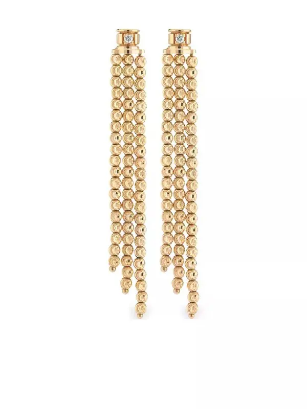 OFFICINA BERNARDI 18kt Yellow And Diamond Drop Earrings - Gold