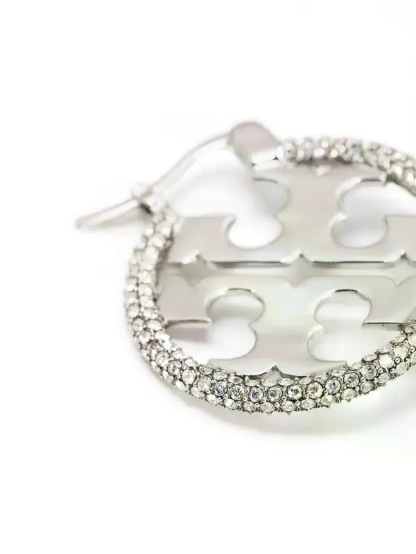 Tory Burch Logo Round Earrings