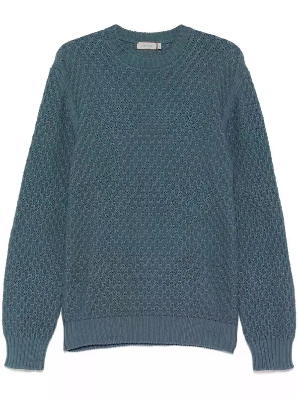 Canali Cotton Crew Neck Sweater