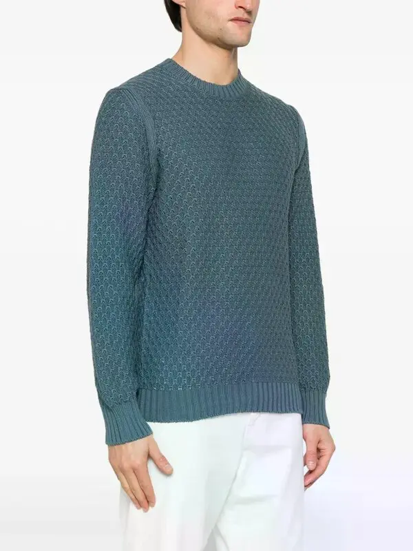 Canali Cotton Crew Neck Sweater