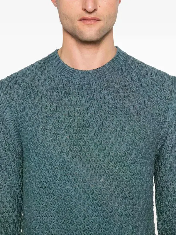 Canali Cotton Crew Neck Sweater