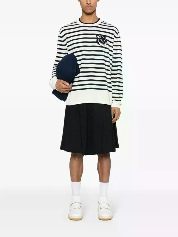 Maison Kitsuné Fox-motif Cotton Jumper
