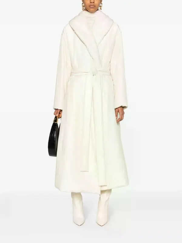 THE ROW Francine Tied-waist Coat - Neutrals