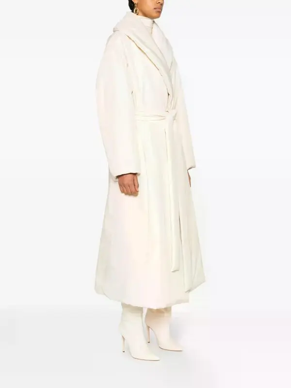 THE ROW Francine Tied-waist Coat - Neutrals