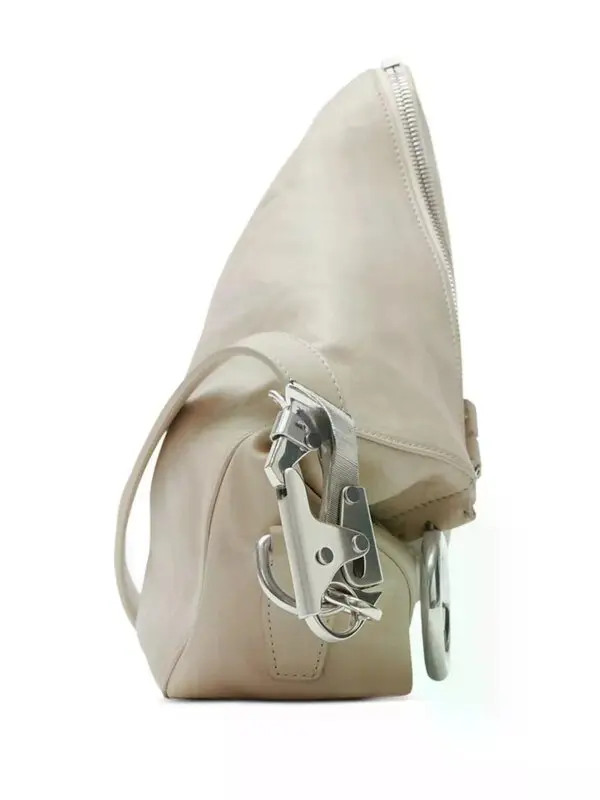 Burberry Knight Leather Shoulder Bag - Neutrals