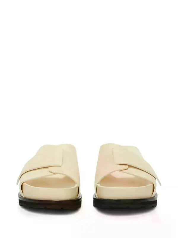 JIL SANDER Platform Leather Slides