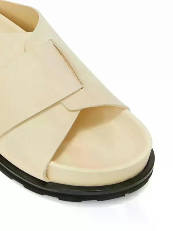 JIL SANDER Platform Leather Slides