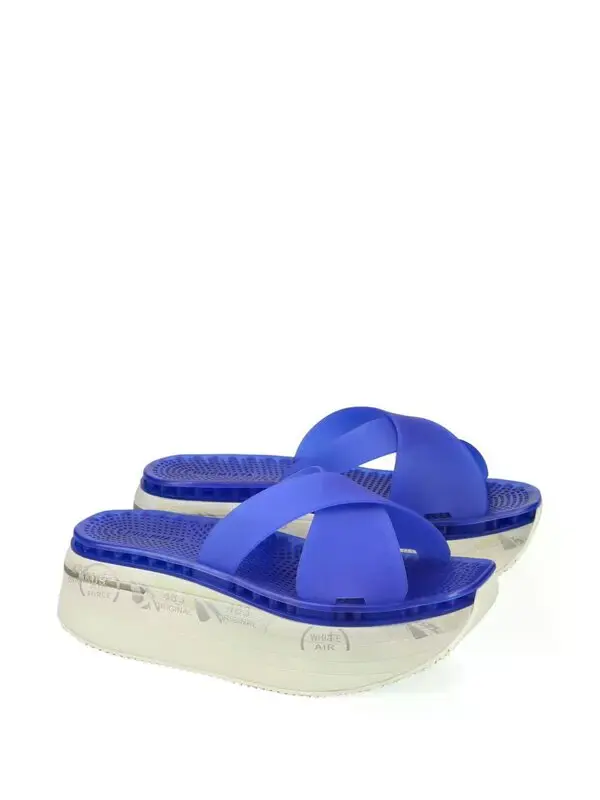 Premiata Moura Platform Slides - Blue