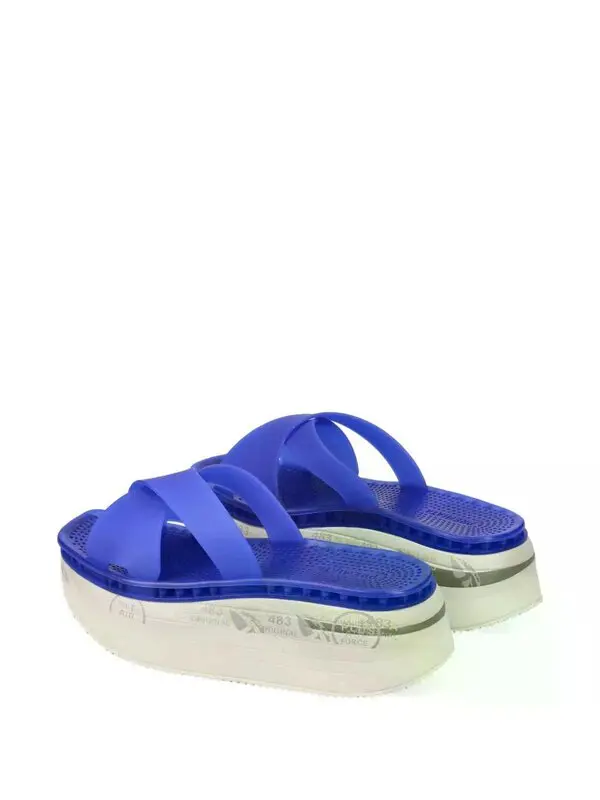 Premiata Moura Platform Slides - Blue
