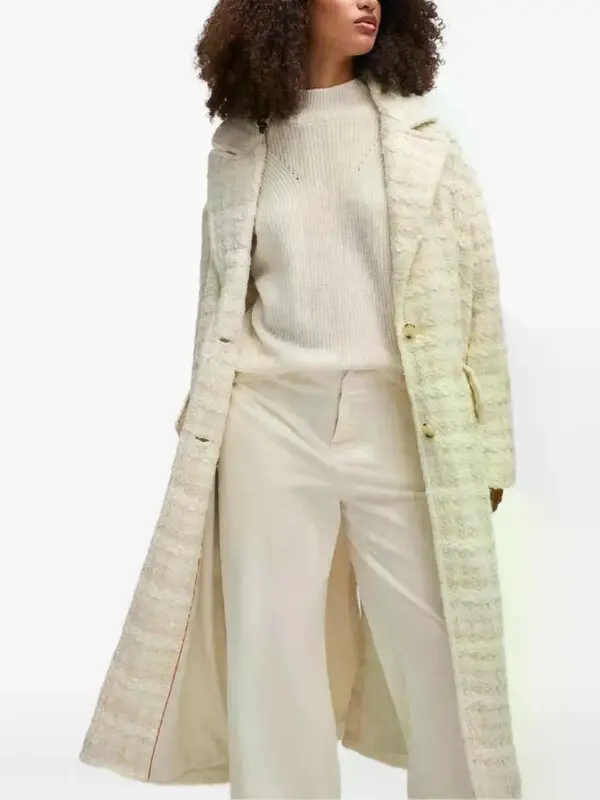 BOSS Bouclé-knit Coat