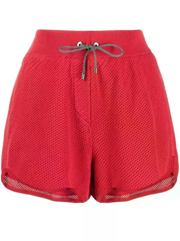 Brunello Cucinelli Drawstring Knit Shorts