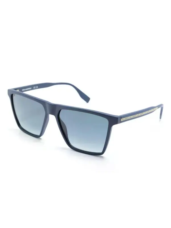 Karl Lagerfeld Logo-tape Rectangle-frame Sunglasses