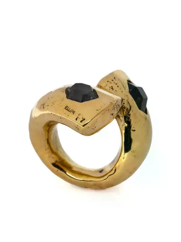 PARTS OF FOUR Big Twisted Druid Diamond Ring - Gold