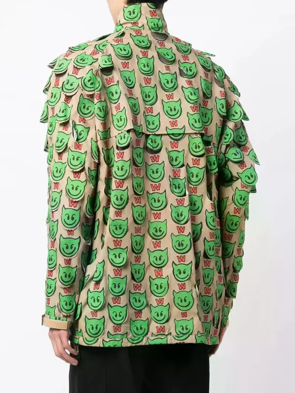 WALTER VAN BEIRENDONCK Motif-print Zip-up Jacket