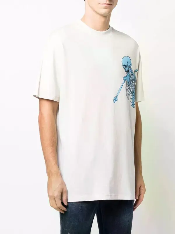 Philipp Plein Logo Crew-neck T-shirt - Neutrals