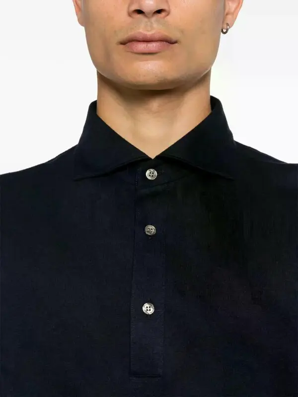 ORIAN Jersey Polo Shirt - Blue