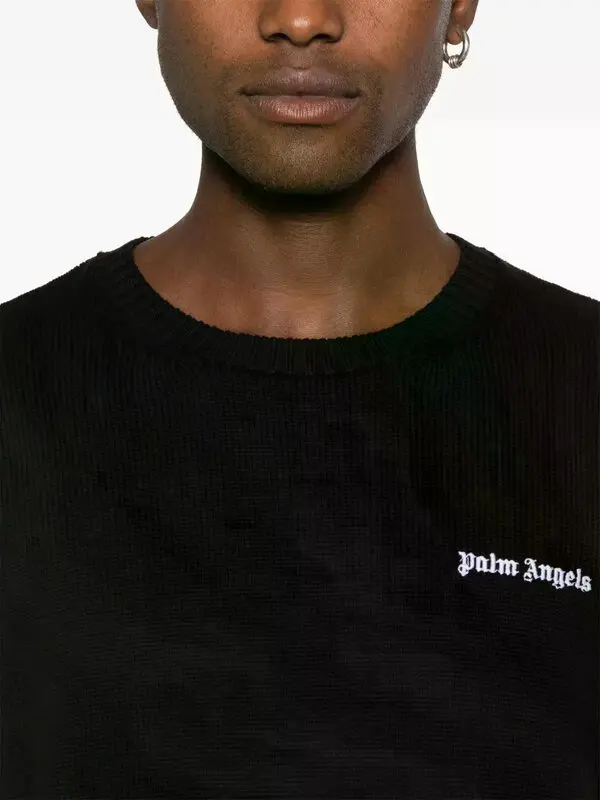 Palm Angels Logo-embroidered Sweater