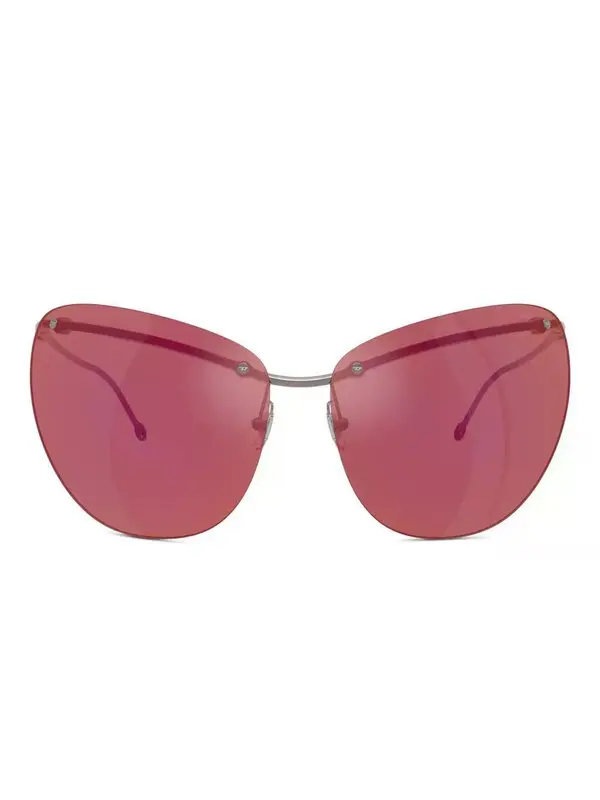 DIESEL® Oversized Sunglasses - Silver