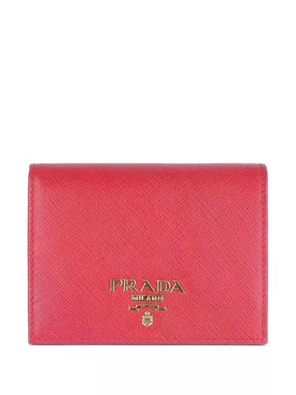 Prada Small Saffiano Leather Wallet - Red