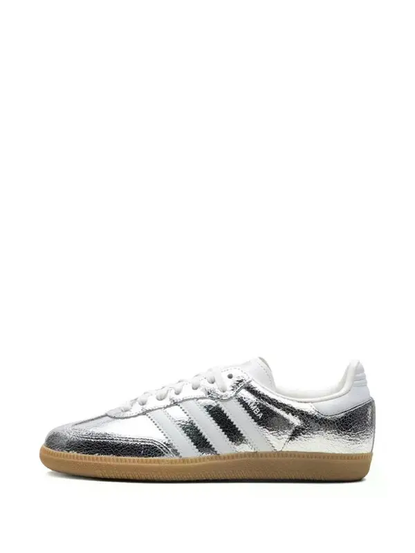 Adidas Samba Lace-up Sneakers - Silver