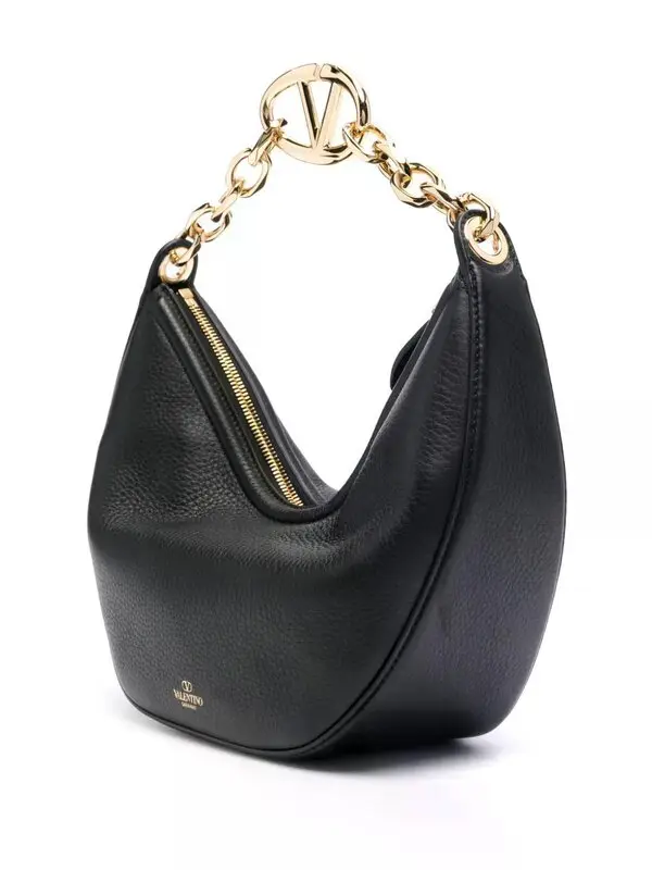 Valentino Garavani Vlogo Leather Bag - Black
