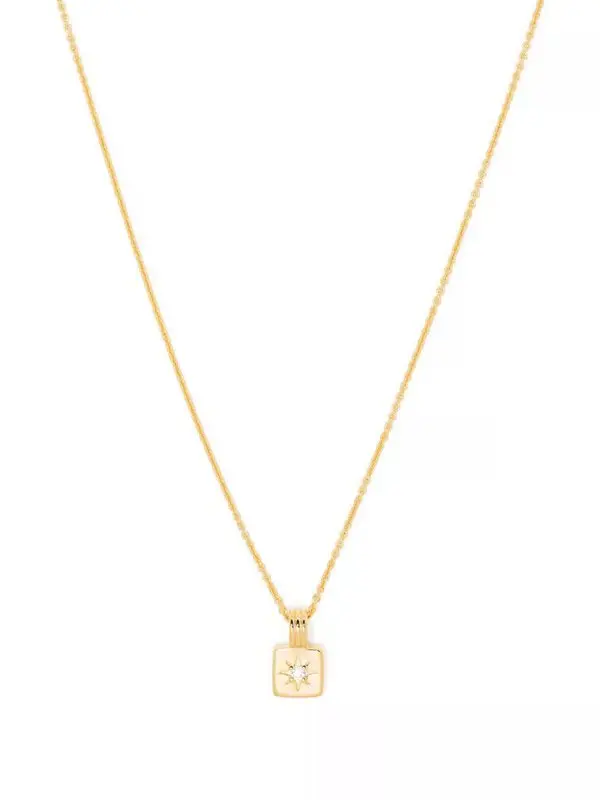 MISSOMA Mini Square Pendant Necklace - Gold