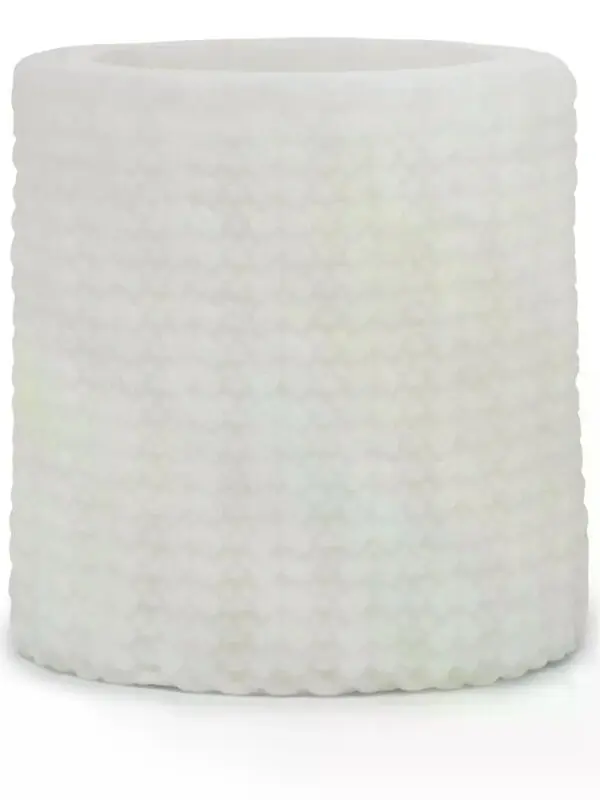 Brunello Cucinelli Small Knit-effect Wax Lantern - White