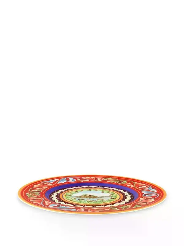 Dolce & Gabbana 2 Piece Fine Porcelain Dinner Plate Set