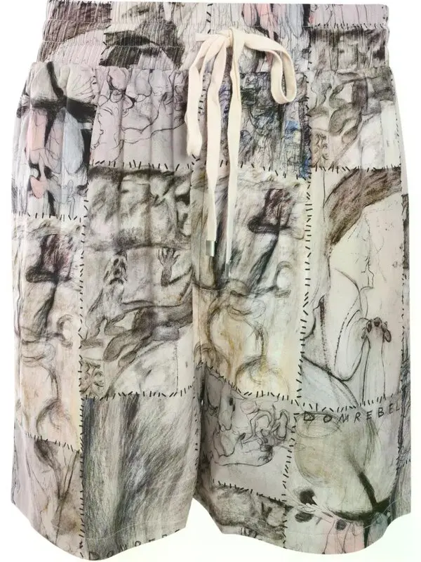 DOMREBEL Montage Shorts - Neutrals