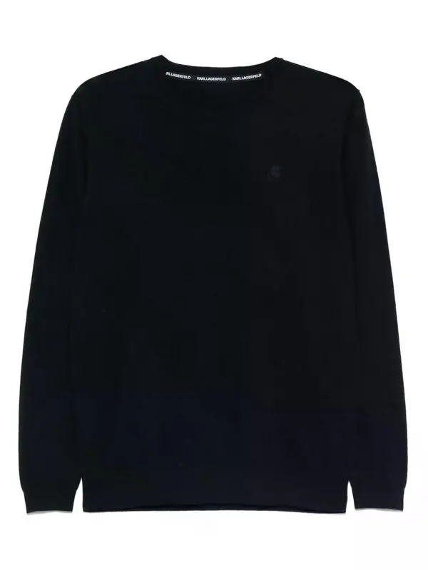 Karl Lagerfeld Merino Wool Crew Neck Sweater