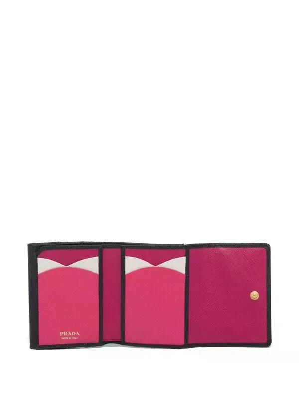 Prada Small Logo-lettering Leather Wallet